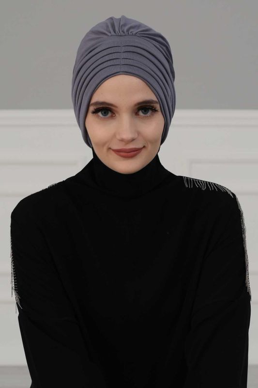 Pileli Penye Bone,B-13 Gri - modacizgi.com